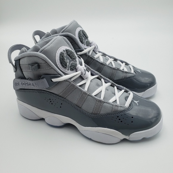 Jordan | Shoes | Nike Air Jordan 6 Rings Gs Cool Grey White Basketb ...
